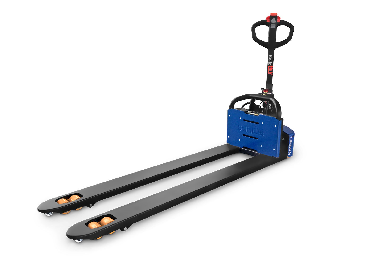 Transpallet elettrico HWE15-L-1, ioni di litio 24 V 25 Ah, capacità di ...
