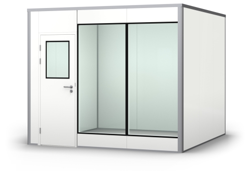 Box uso ufficio PREFAB-9 "Studio", 2 finestre, 1 porta (12 pannelli ...
